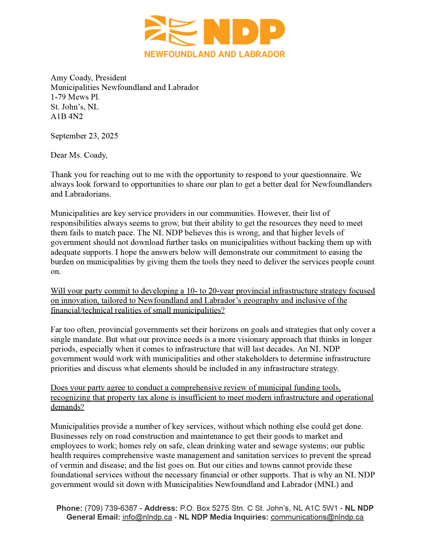 Provincial Election 2025 – A Municipal Perspective - Municipalities ...